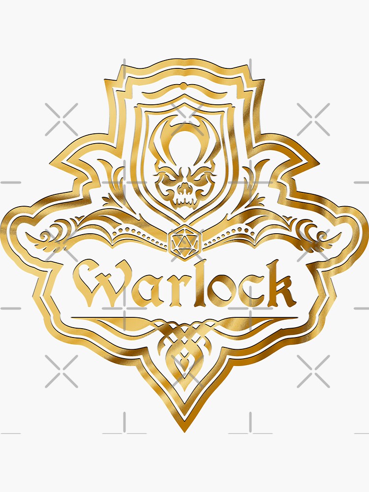 "Warlock DnD Class Emblem for role players gift" Sticker for Sale by ...