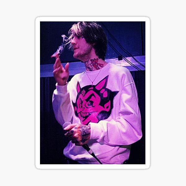"lil peep-lil peep" Sticker by maushhyslop | Redbubble