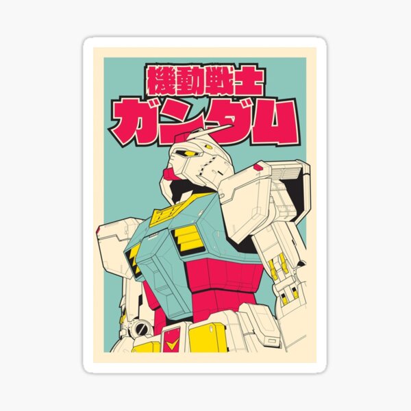 "RX-78-2 Gundam poster " Sticker for Sale by selmathelma | Redbubble