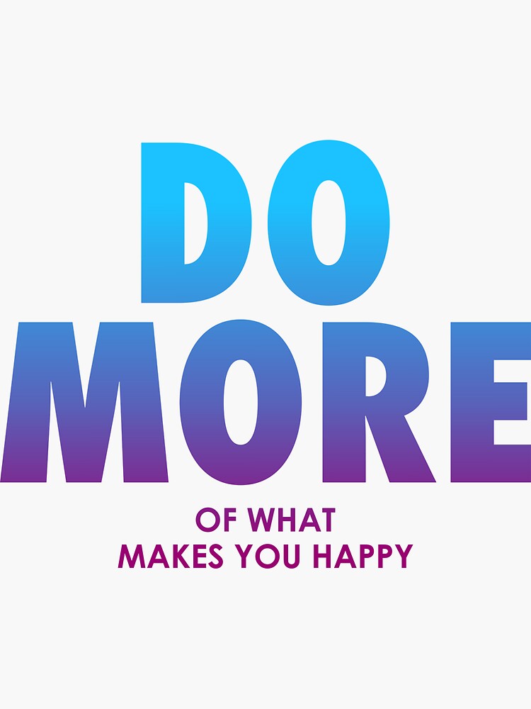 "DO MORE " Sticker by Garaito | Redbubble
