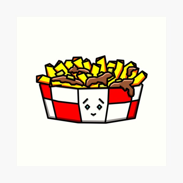 "Cute Lil' Poutine with a Smile Representing Food of Quebec with Style ...