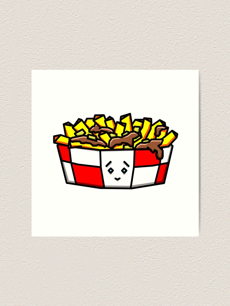 "Cute Lil' Poutine with a Smile Representing Food of Quebec with Style ...