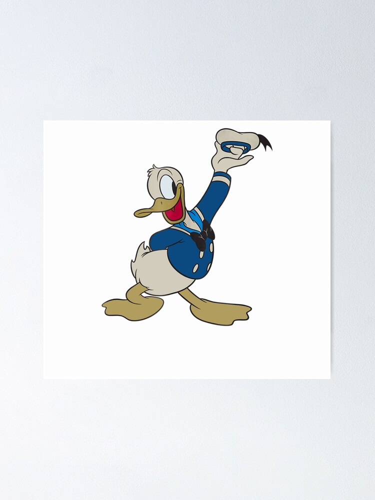 "Dis.ney Donald Duck Salute" Poster for Sale by JennieDreher | Redbubble