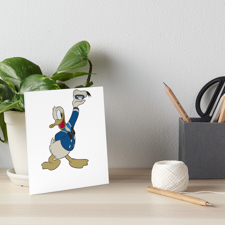 "Dis.ney Donald Duck Salute" Art Board Print by JennieDreher | Redbubble
