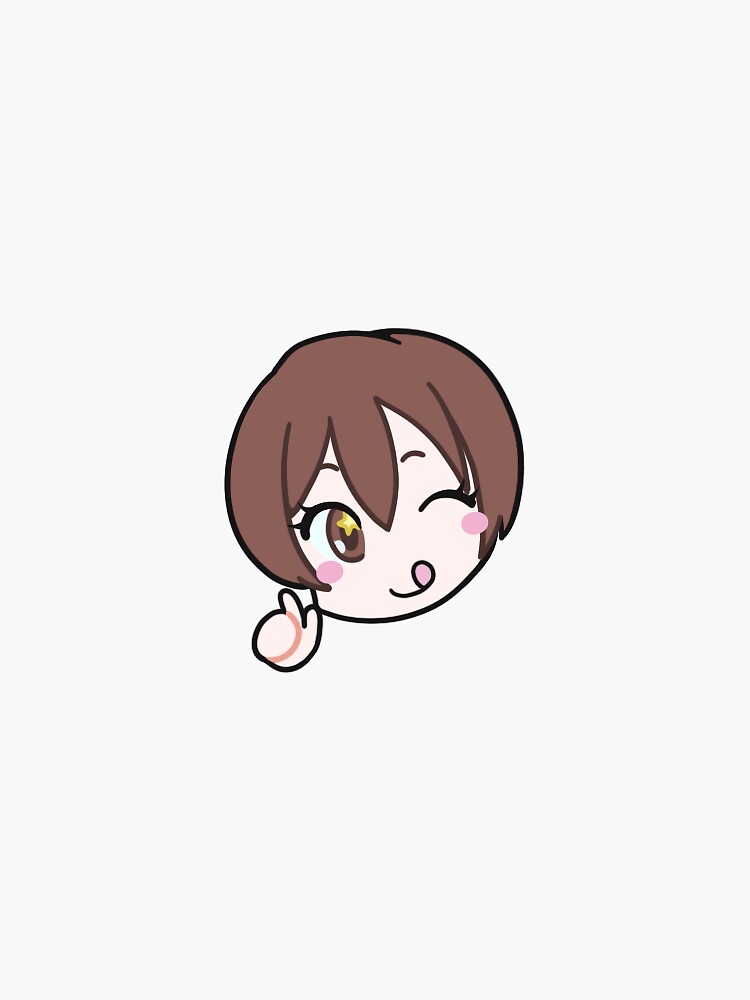 "Winky Meiko" Sticker by honeypheeb | Redbubble
