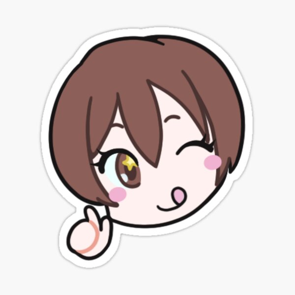 "Winky Meiko" Sticker by honeypheeb | Redbubble