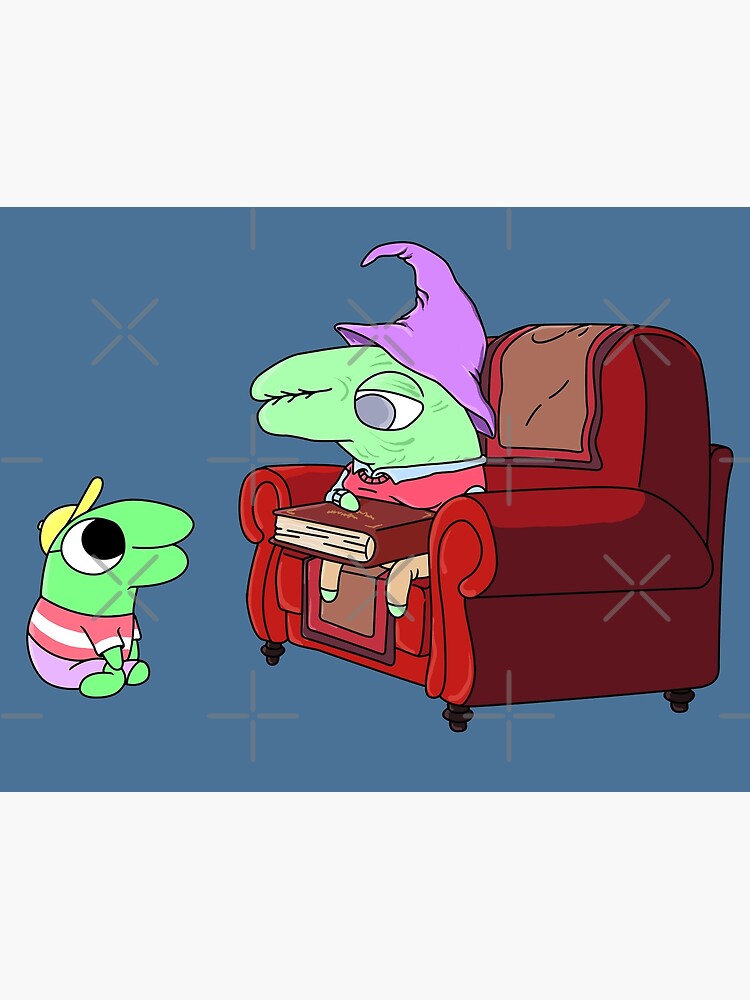 "SMILING FRIENDS - Gleb or Glep grandfather old, bliblie, Pim, Alan ...