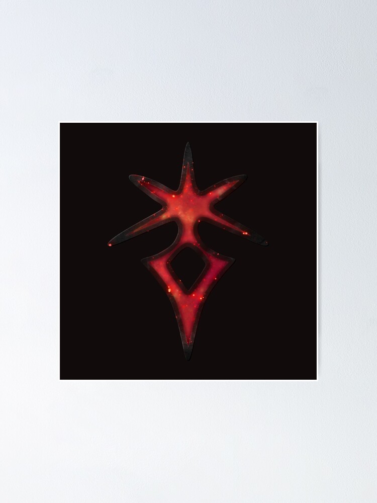 "FFXIV Job Icons [dark knight [DRK] pattern/sticker]" Poster by ...