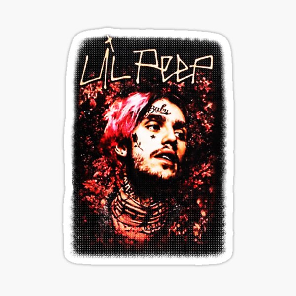 "lil peep-lil peep" Sticker by maushhyslop | Redbubble