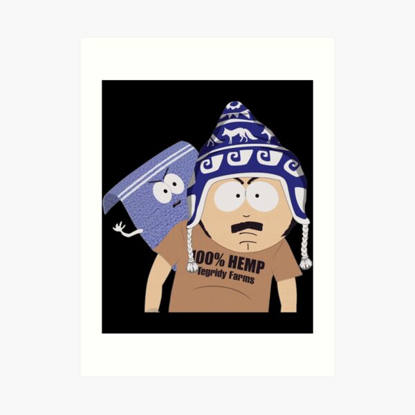 "Tegridy Farms Randy Marsh and towelle characters " Art Print for Sale ...