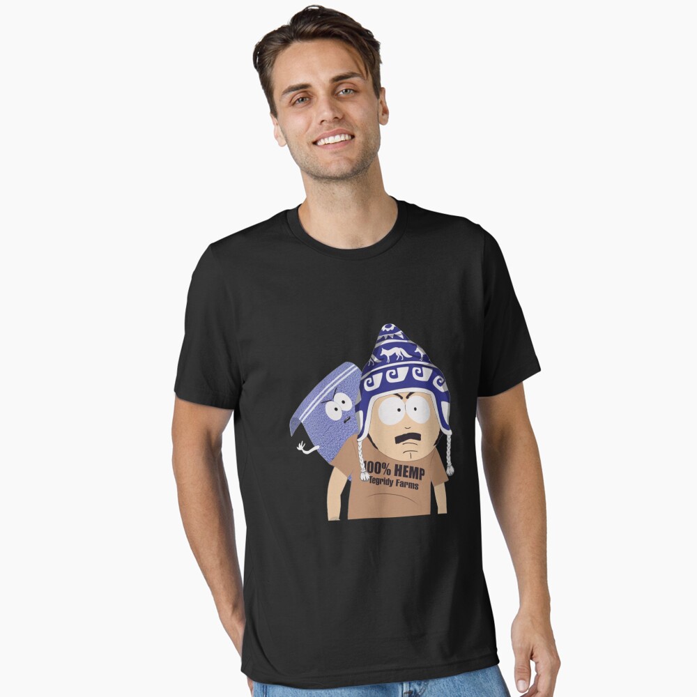 "Tegridy Farms Randy Marsh and towelle characters " Sticker for Sale by ...