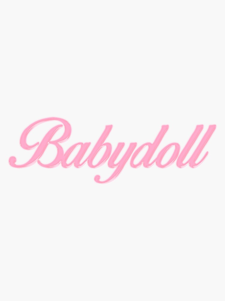 "Babydoll " Sticker by arealprincess | Redbubble
