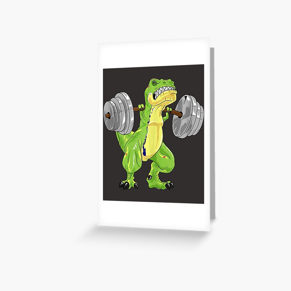 "Dinosaur squat bodybuilder Gift Powerlifting Gym deadlift dinosaur ...