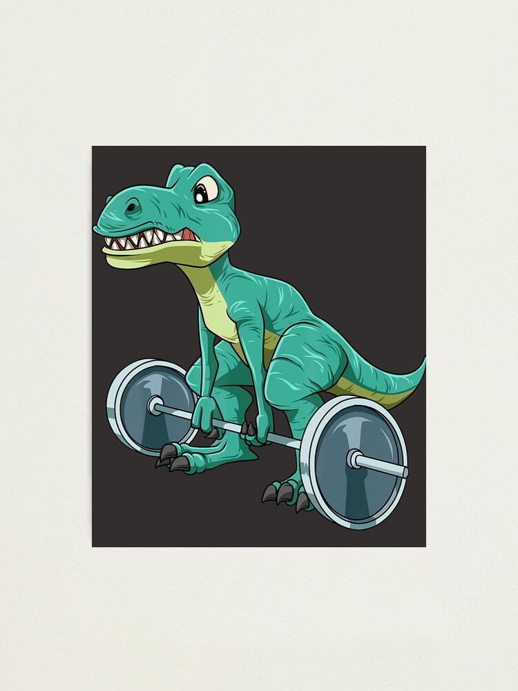 "Weightlifting Dinosaur Deadlifting Dinosaur Powerlifting Gym deadlift ...