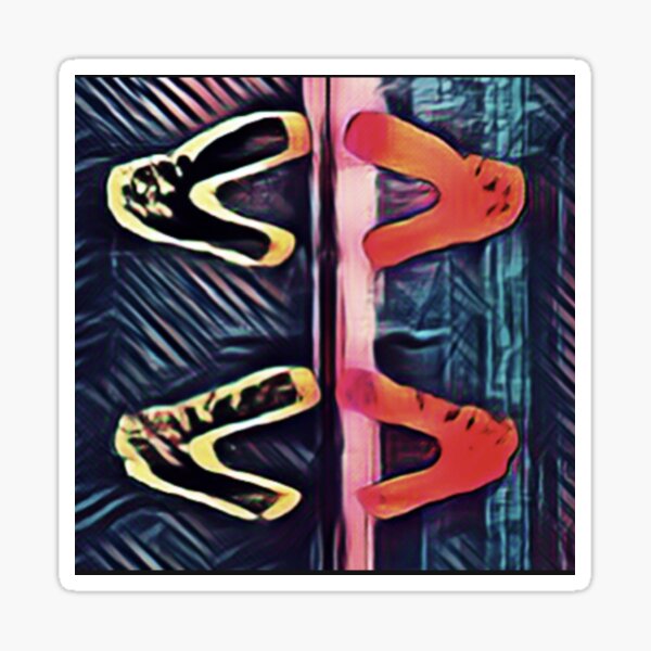 "Abstract Unequal Symbol" Sticker by yakhatch | Redbubble