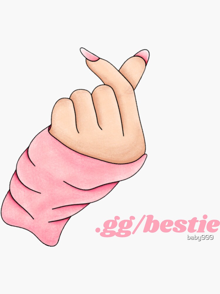 "korean heart" Sticker by baby999 | Redbubble