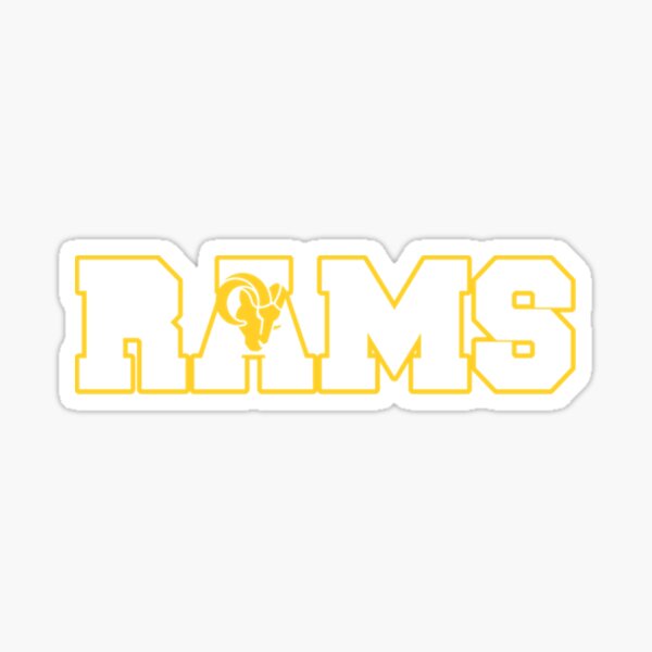 "Los Angeles Rams" Sticker by TolyaIlyicholen | Redbubble