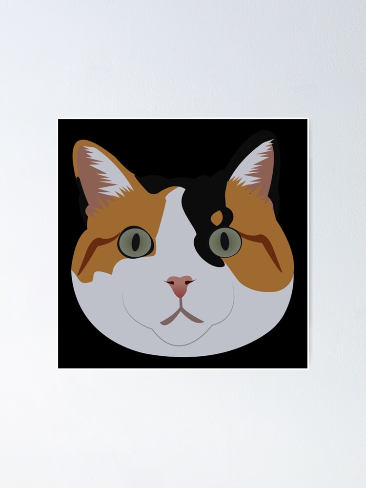 "Cheeto The Calico Cat" Poster for Sale by Svyatoslavovich | Redbubble