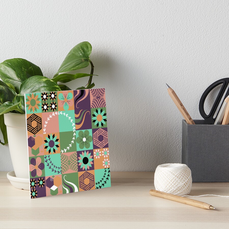 "NEO GEO PATTERN | PRETTY FLORAL | ABSTRACT SHAPES | CUTE GEOMTRIC ...