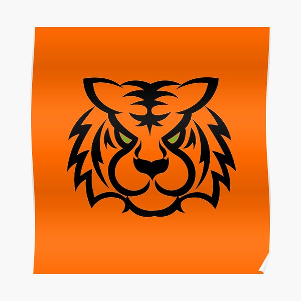 "Tribal Tiger (Beast Mode™)" Poster for Sale by Blazinglion45 | Redbubble
