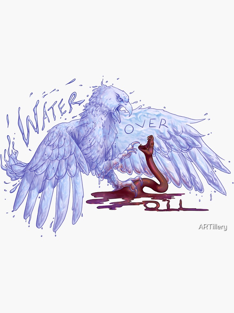 "Water Protectors" Sticker by ARTillery | Redbubble