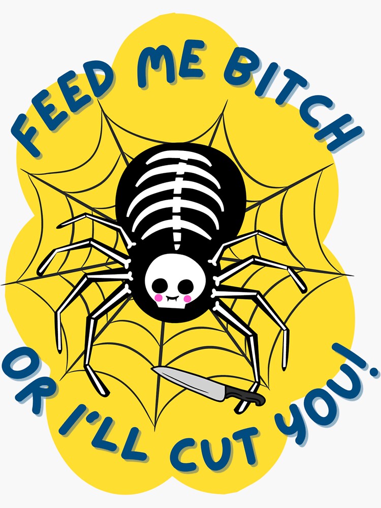 "Feed Me!" Sticker by MirabalPaint | Redbubble