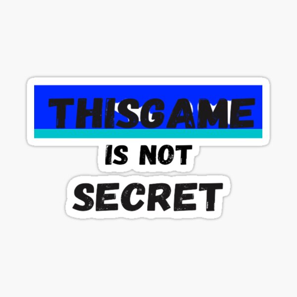 " This Game Is Not Secret basketball blue " Sticker for Sale by ...