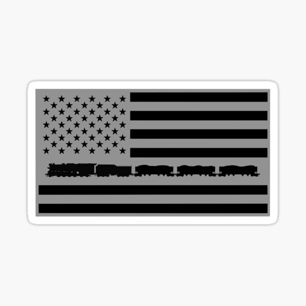 "Built By Steam - Railroad Heritage Flag" Sticker for Sale by JKWorks ...