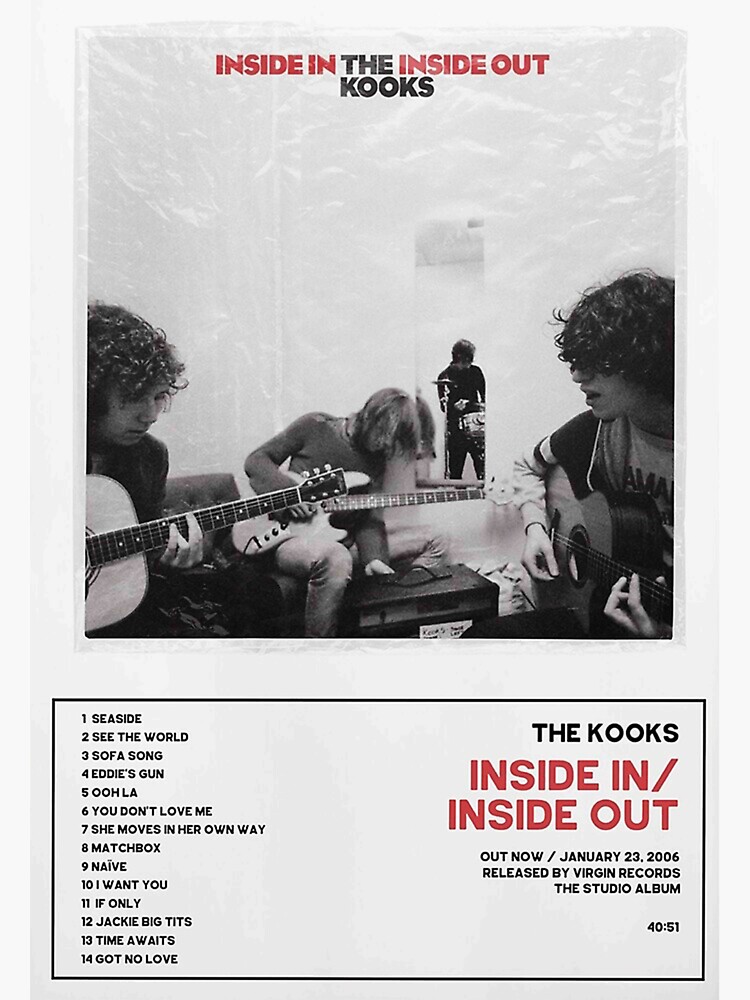 "The Kooks Inside InInside Out Album Cover Poster" Sticker by ...