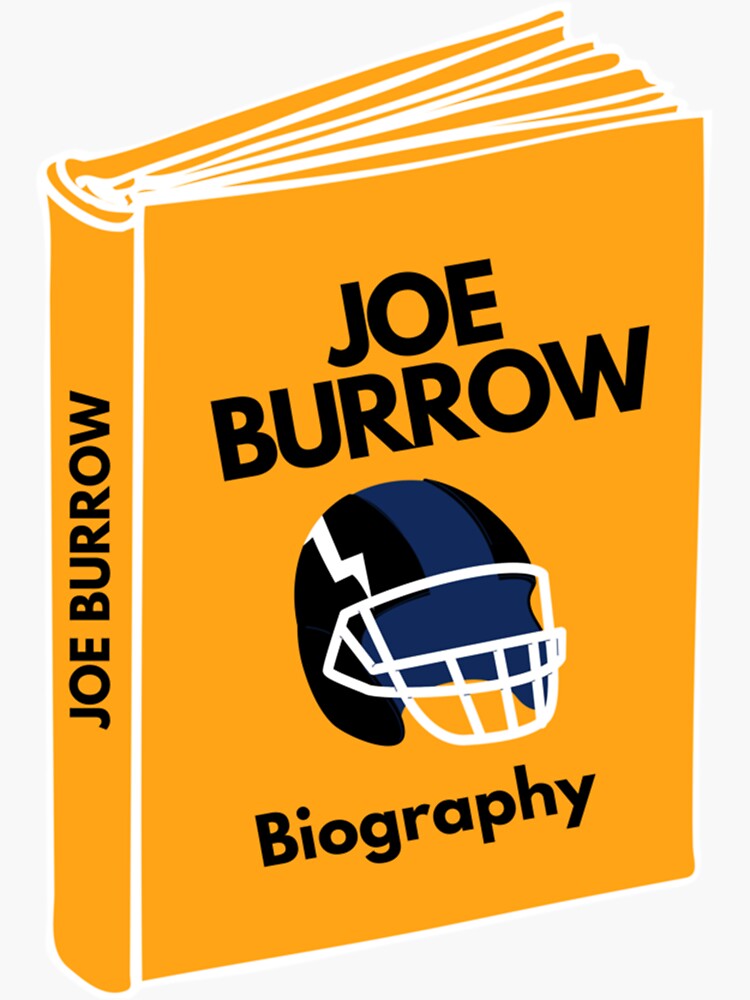 "Joe burrow biography novel gift 2022 " Sticker by SmartFoxess | Redbubble