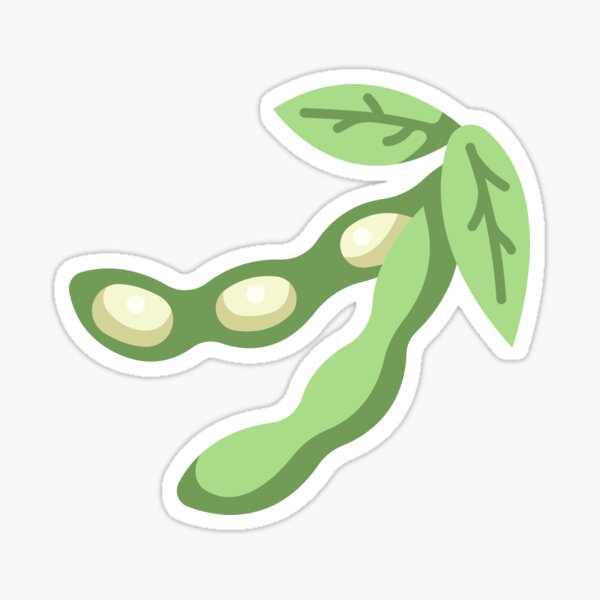 "soy beans" Sticker by AyahBaniMustafa | Redbubble