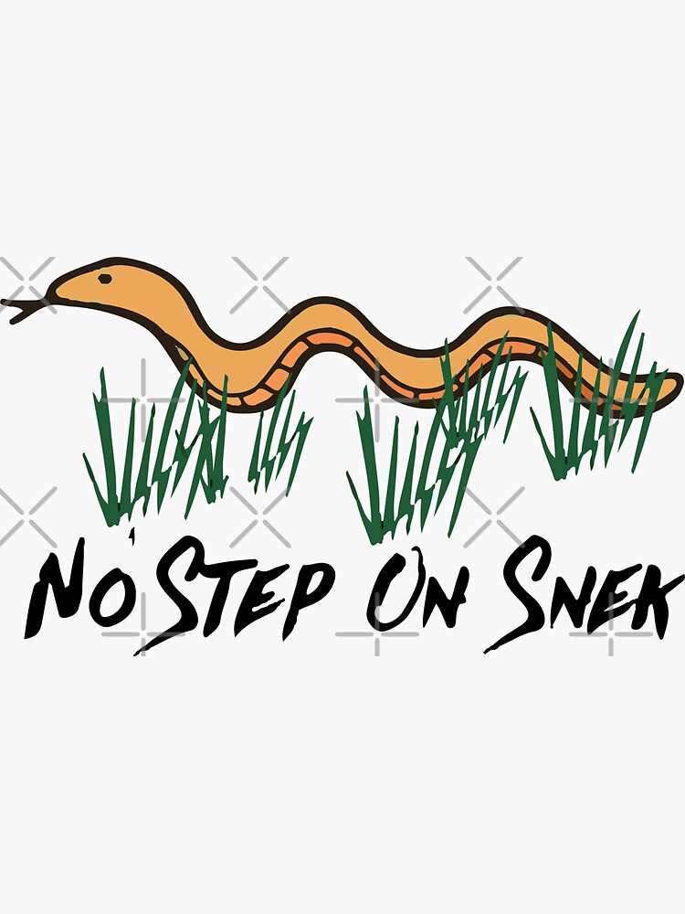 "No Step On Snek" Sticker by yooKabb | Redbubble