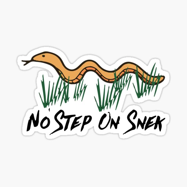 "No Step On Snek" Sticker by yooKabb | Redbubble