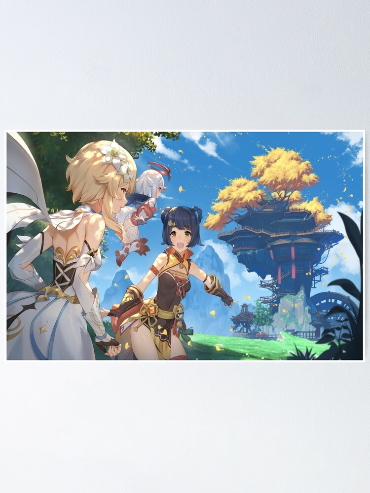 "LUMIN and XIAN LIN genshin impact" Poster by Dark-s | Redbubble