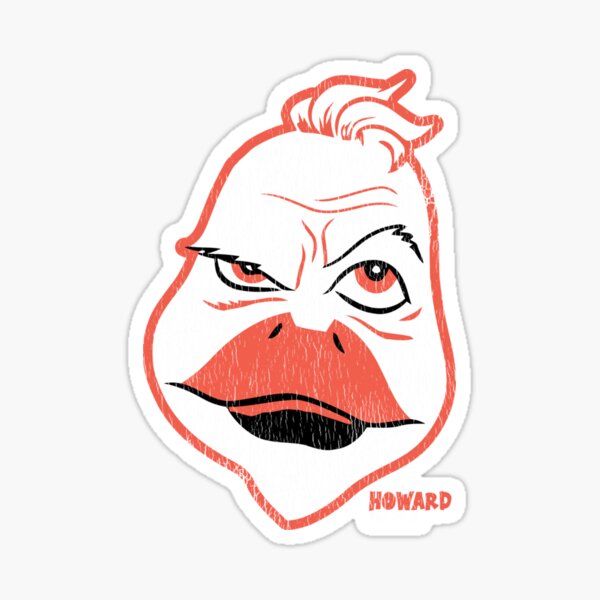 "Howard the Duck Sticker" Sticker by LuciaKnoop | Redbubble