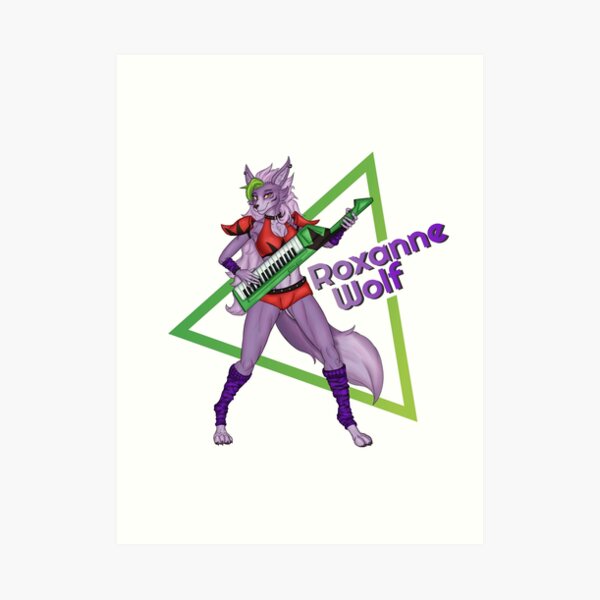 "Roxanne Wolf | FNAF Security Breach" Art Print for Sale by ...