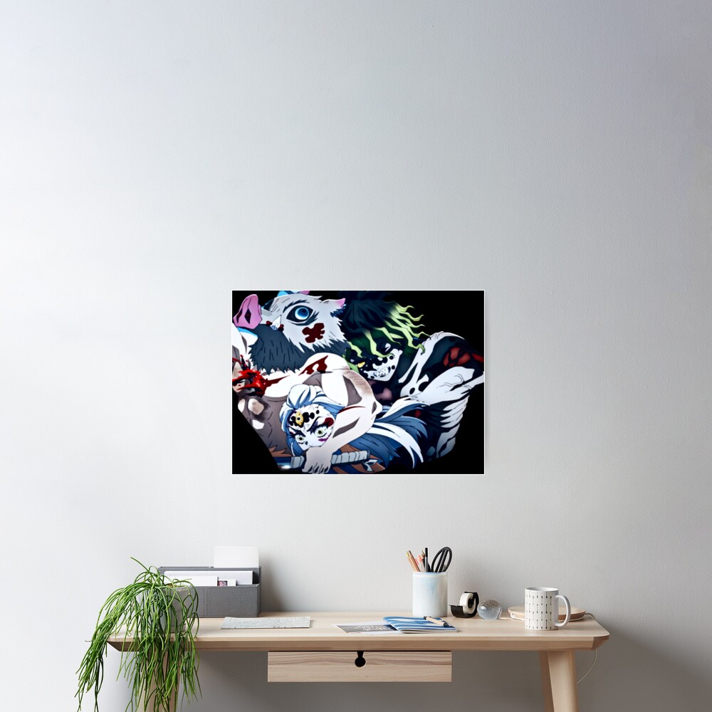 "GYUTARO DEMON SLAYER | GYUTARO, INOSUKE AND DAKI DEMON SLAYER" Poster ...