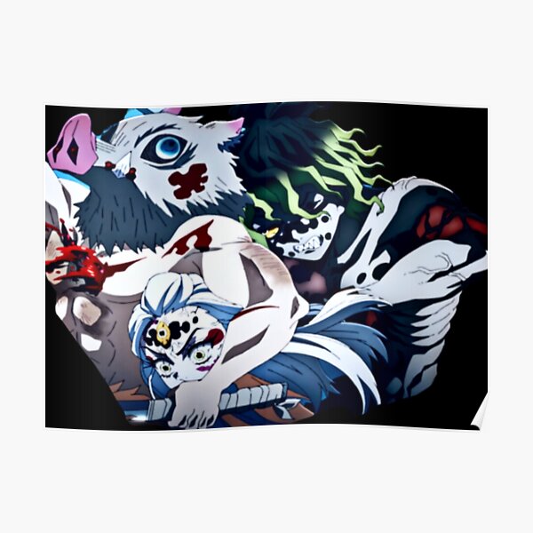 "GYUTARO DEMON SLAYER | GYUTARO, INOSUKE AND DAKI DEMON SLAYER" Poster ...