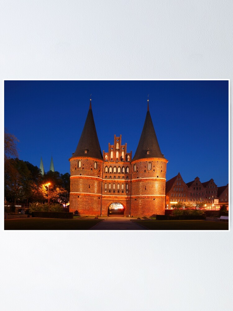 "Holstentor, Lübeck, Schleswig-Holstein, Deutschland, Europa" Poster ...