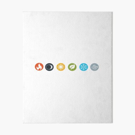 "Gloomhaven Elements Symbols " Art Board Print by NiamhHilton | Redbubble