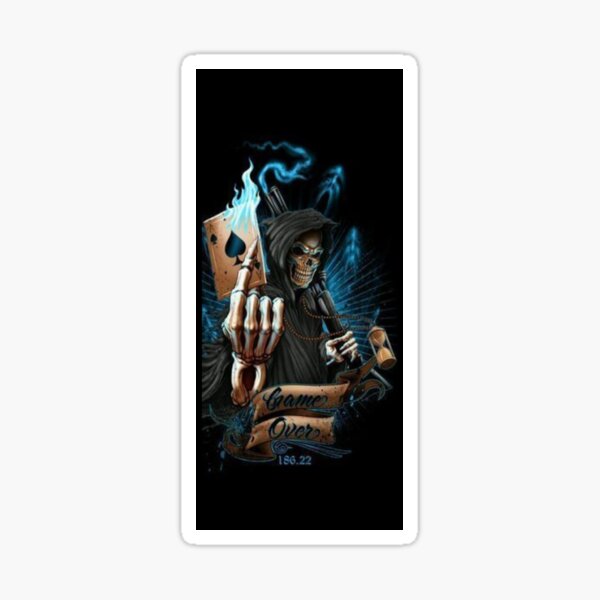 " dead game over sign" Sticker by alenalaga | Redbubble