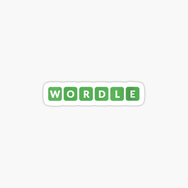 "WORDLE Online Word Game" Sticker for Sale by Nellieartist | Redbubble