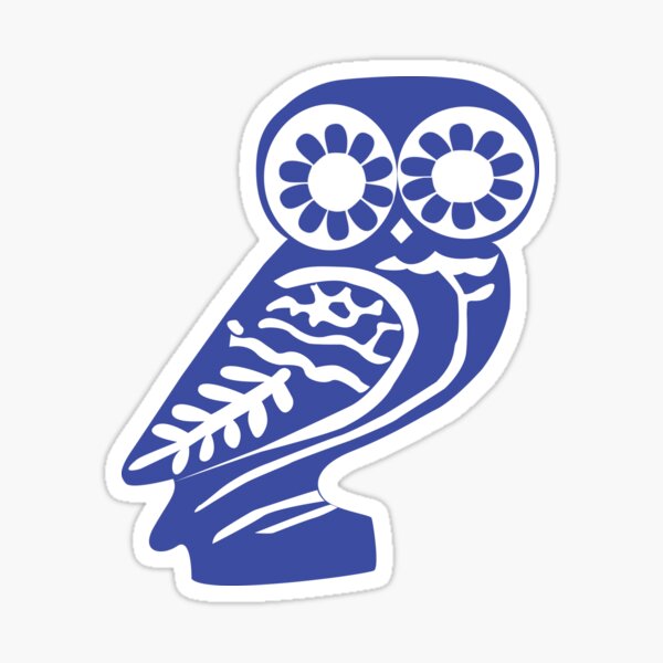 "Goddess Athena's Owl (Athene noctua)" Sticker for Sale by ...