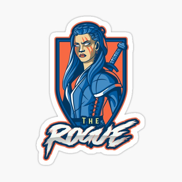 "The Rogue Design 1" Sticker by OldWarrior | Redbubble