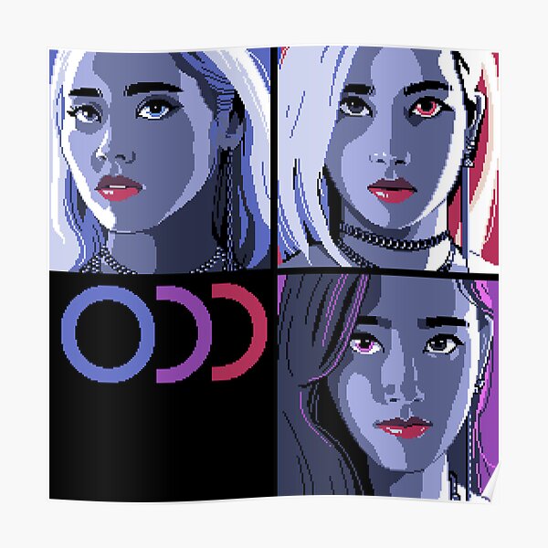 "LOONA Odd Eye Circle (original pixelart)" Poster for Sale by ...