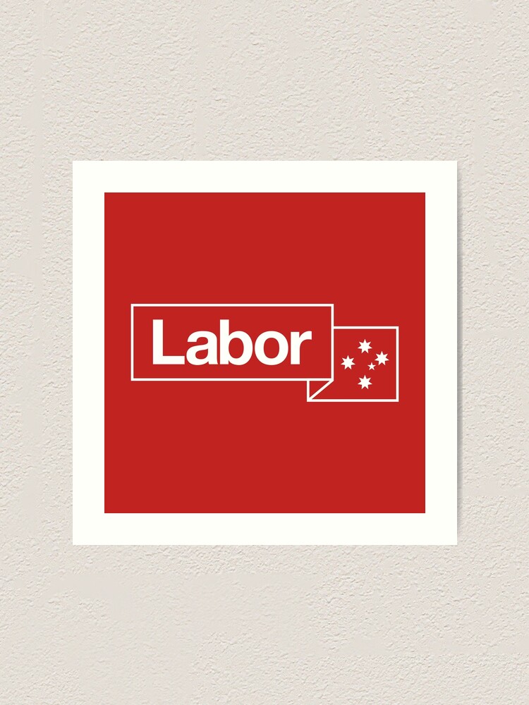"Australian Labor Party - White (Logo)" Art Print by kyri-and-yv ...