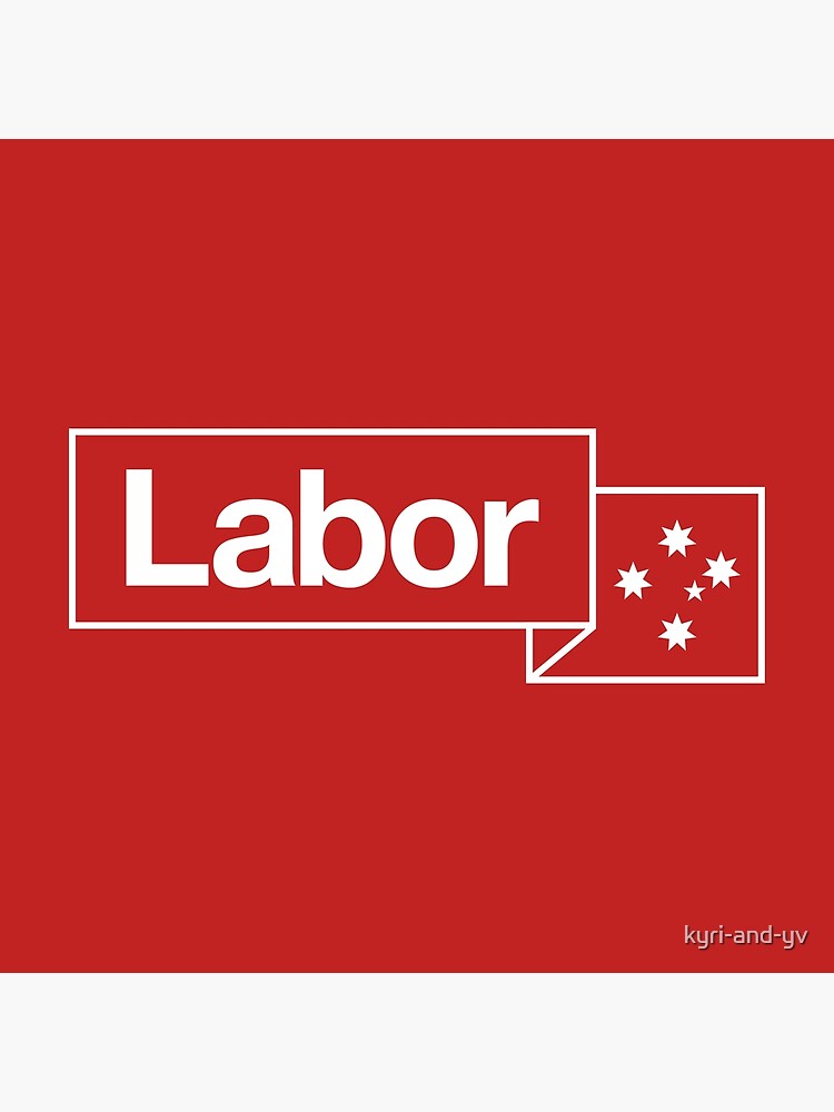 "Australian Labor Party - White (Logo)" Art Print by kyri-and-yv ...