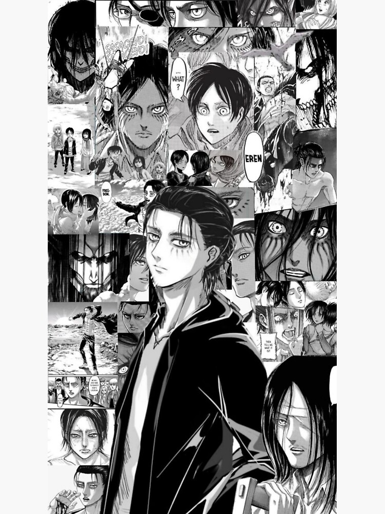 "Eren Yeager collage" Sticker by DarshanCreation | Redbubble