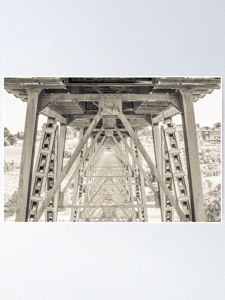 "Inside the Essendon Rail Trestle Bridge" Poster for Sale by ...