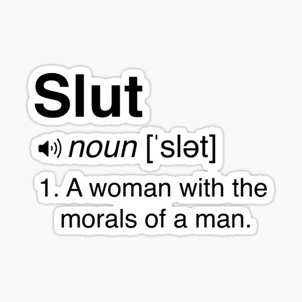 "Funny Slut Definition" Sticker for Sale by bawdy | Redbubble
